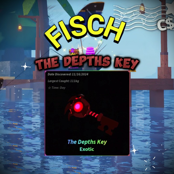 [FISCH] Roblox Fisch The Depths Key x20, Video Gaming, Gaming ...