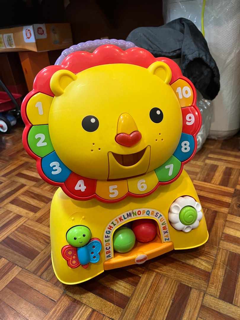 Fisher Price Singing Lion Ride on and Walker, Babies & Kids, Infant ...