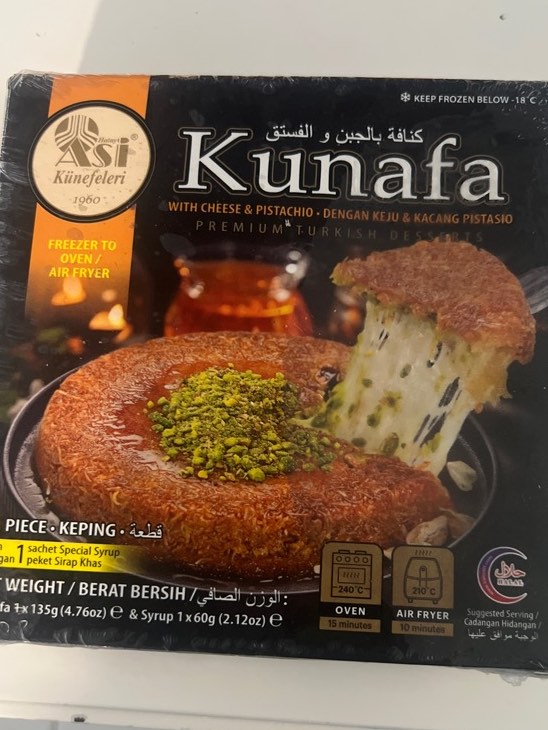 frozen kunafa, Food & Drinks, Chilled & Frozen Food on Carousell