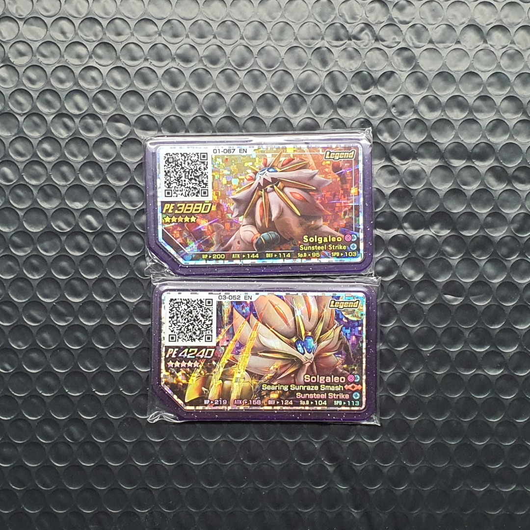 SET Solgaleo Part 1 3 with Z Move 5* Authentic Pokemon Gaole 5 STARS ...