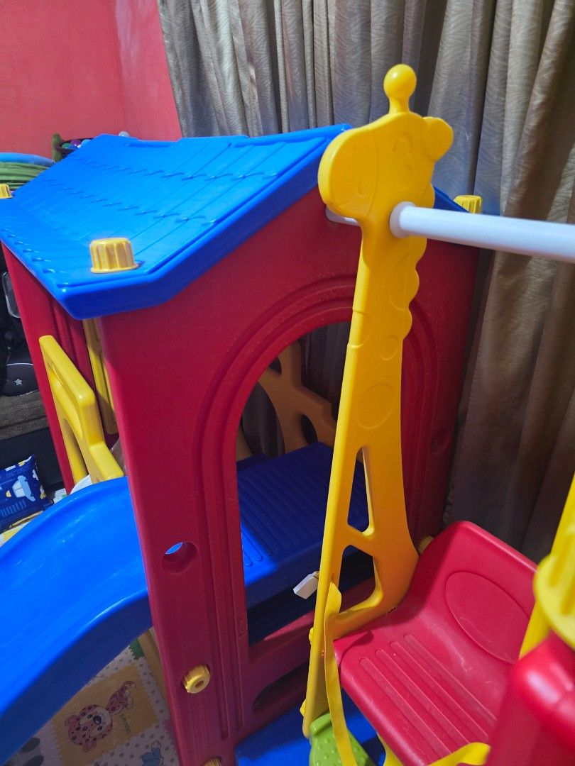 Haenim toy super playhouse with swing, gym and slide, Hobbies & Toys ...