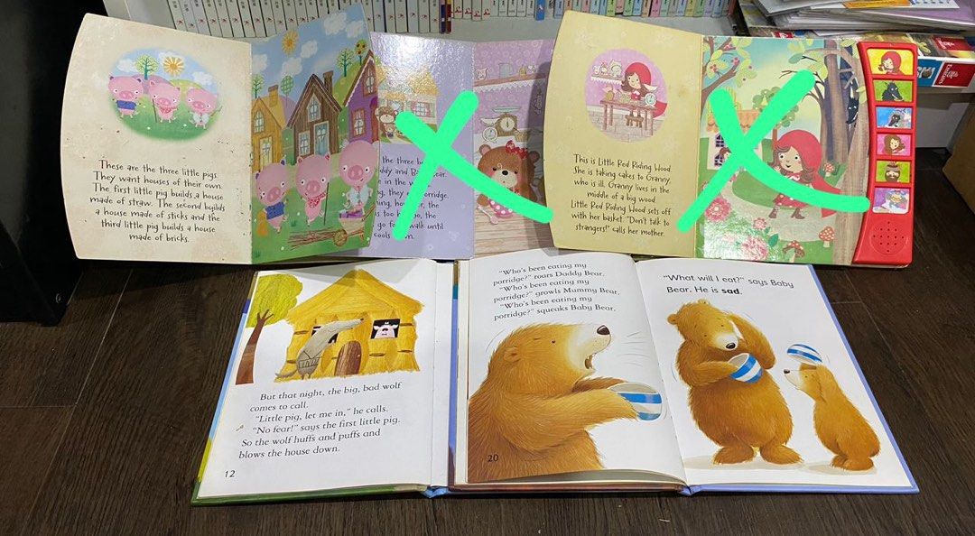 Hardcover Fairytale storybooks - The Three Little Pigs, Goldilocks and ...