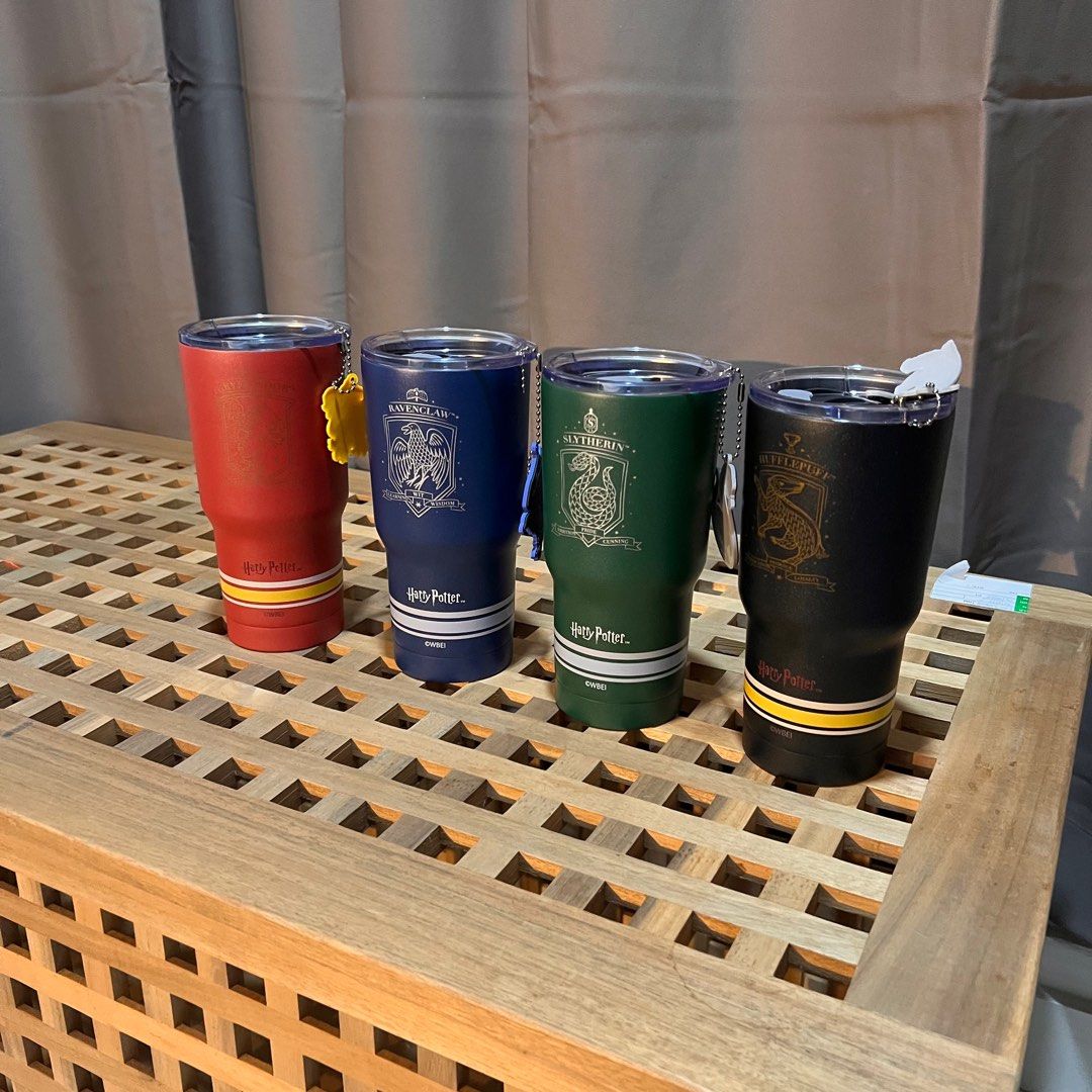 Harry Potter x Miniso Steel Tumbler with Straw 580ml, Furniture & Home ...