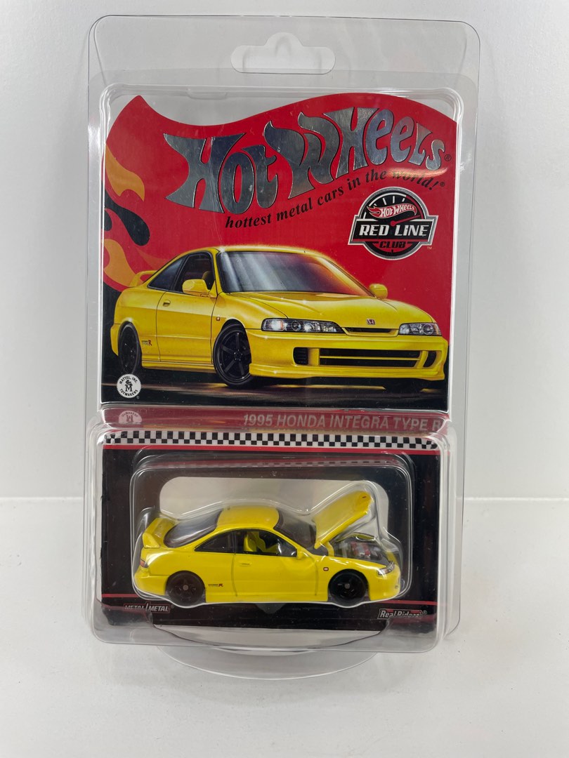 Hot Wheels 2024 RLC Exclusive 1995 Honda Integra Type-R Yellow, Hobbies ...