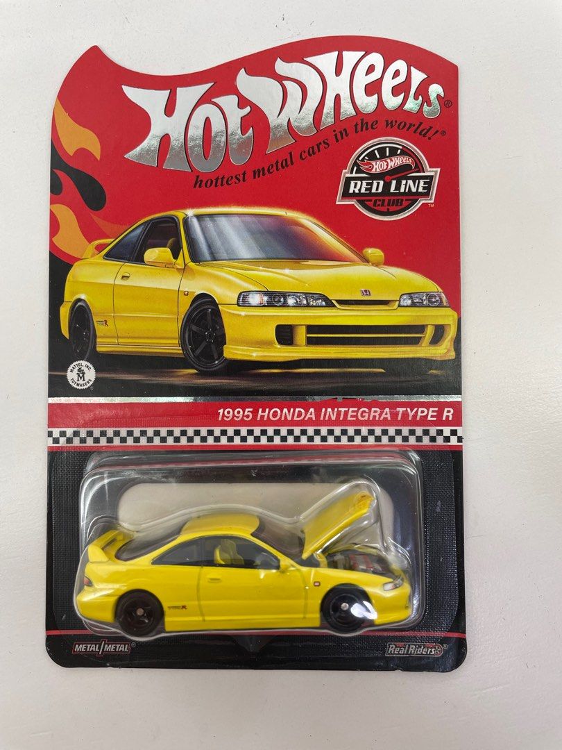 Hot Wheels 2024 RLC Exclusive 1995 Honda Integra Type-R Yellow, Hobbies ...