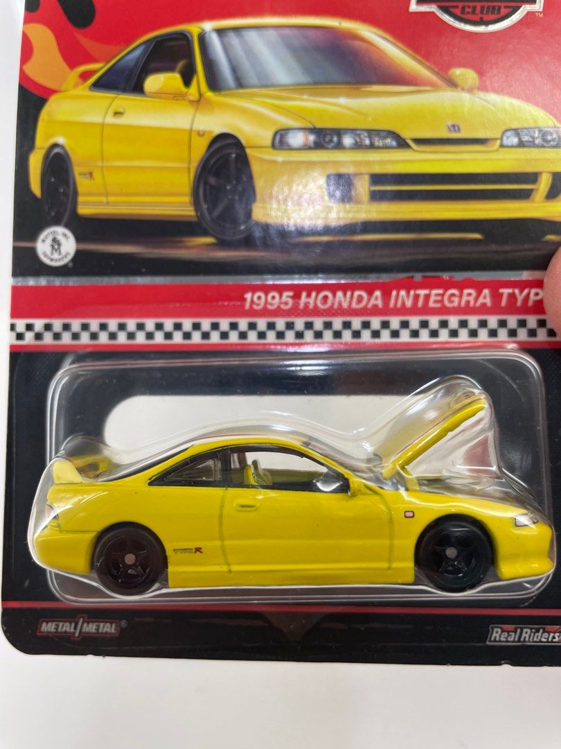 Hot Wheels 2024 RLC Exclusive 1995 Honda Integra Type-R Yellow, Hobbies ...