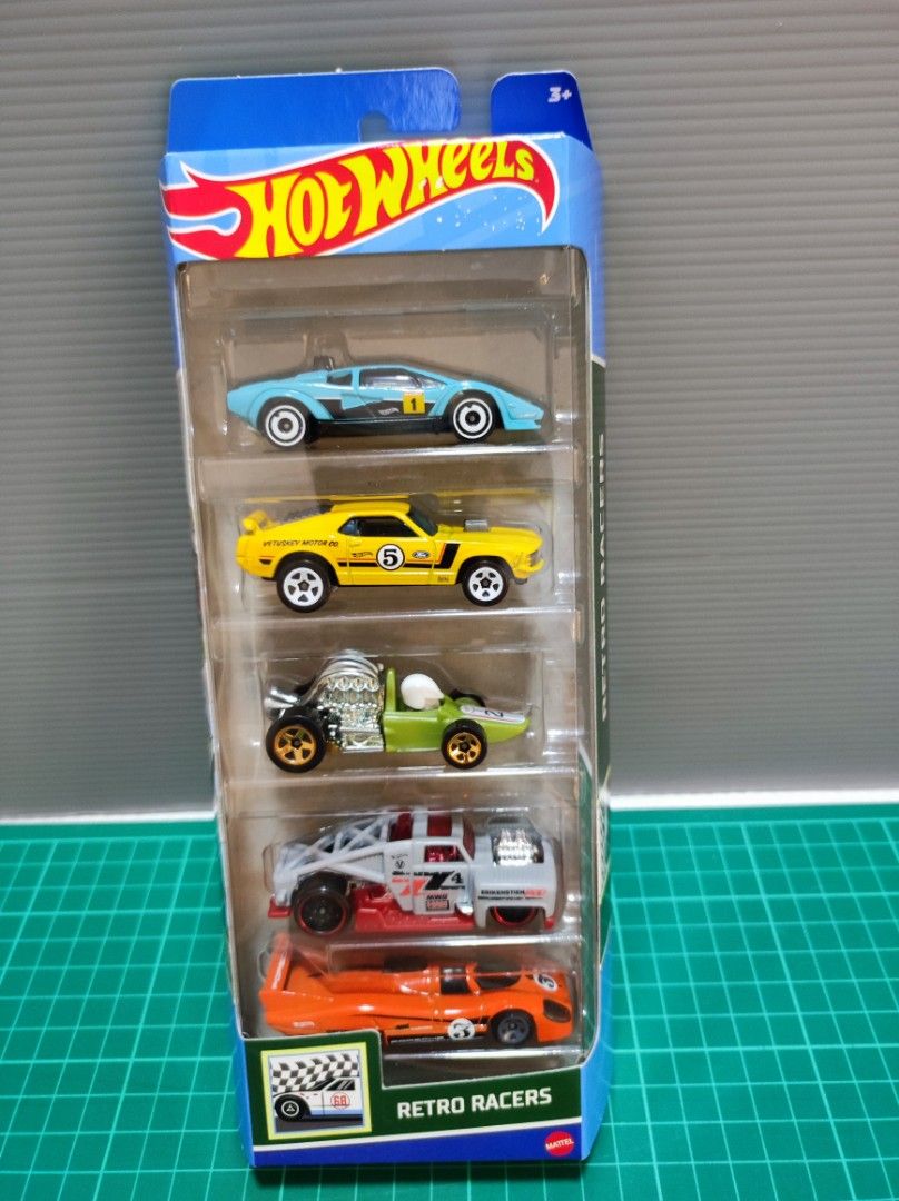 Hotwheels Retro Racers 5 Pack, Hobbies & Toys, Toys & Games on Carousell