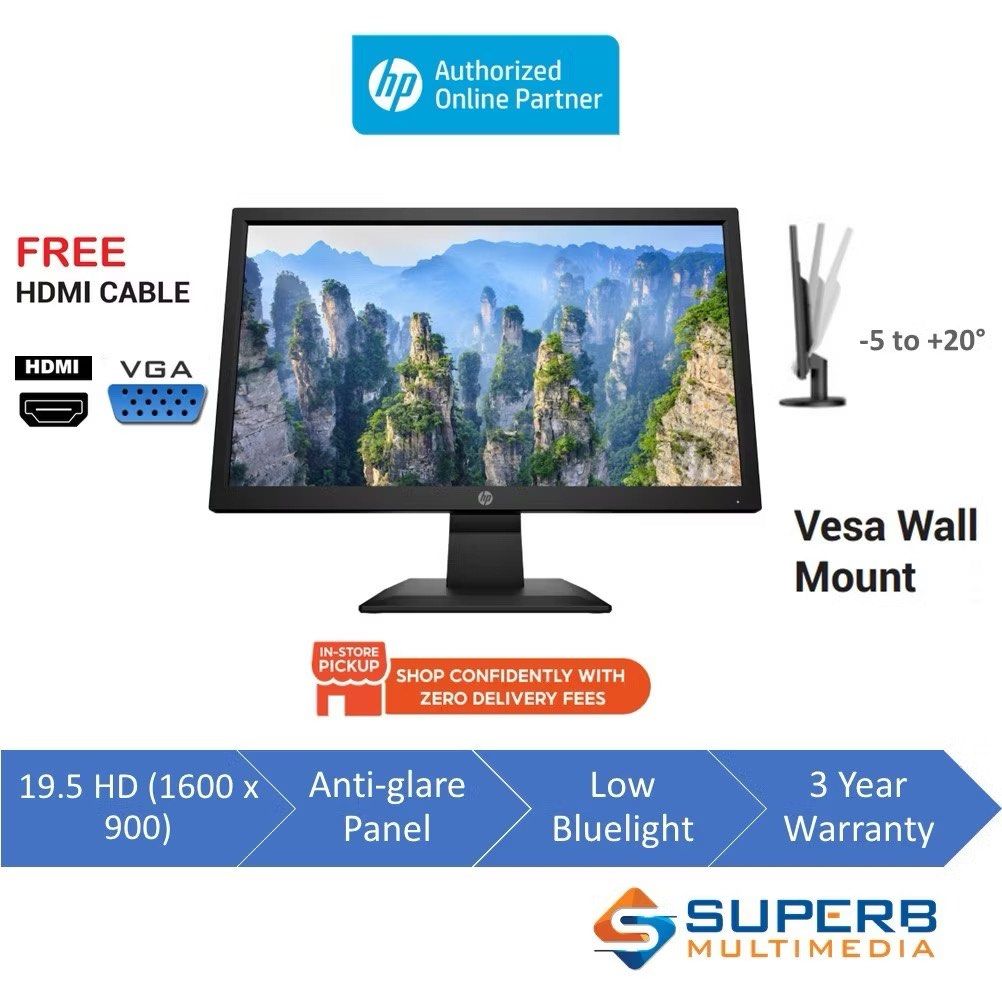HP V20 HD MONITOR DESKTOP, Computers & Tech, Desktops on Carousell