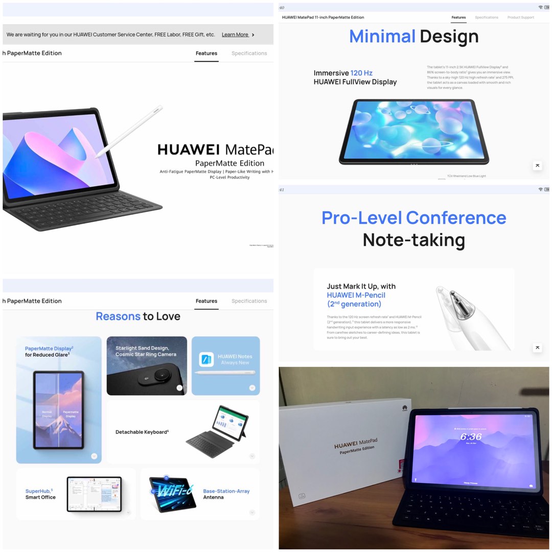 Huawei Matepad 11 Papermatte Edition, Computers & Tech, Laptops ...