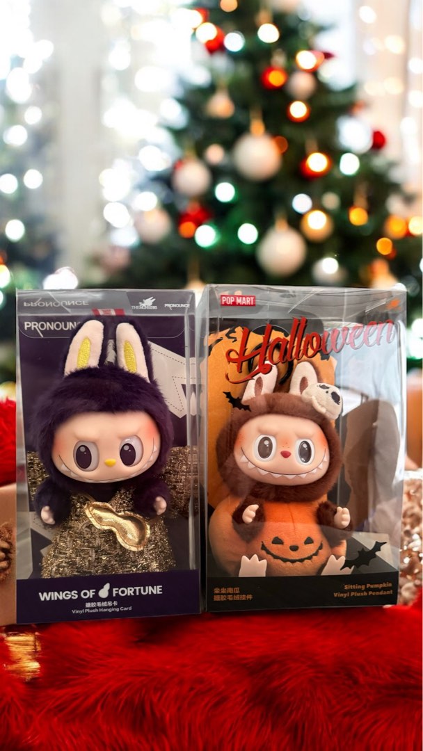 labubu Pumpkim and Milan set, Hobbies & Toys, Toys & Games on Carousell