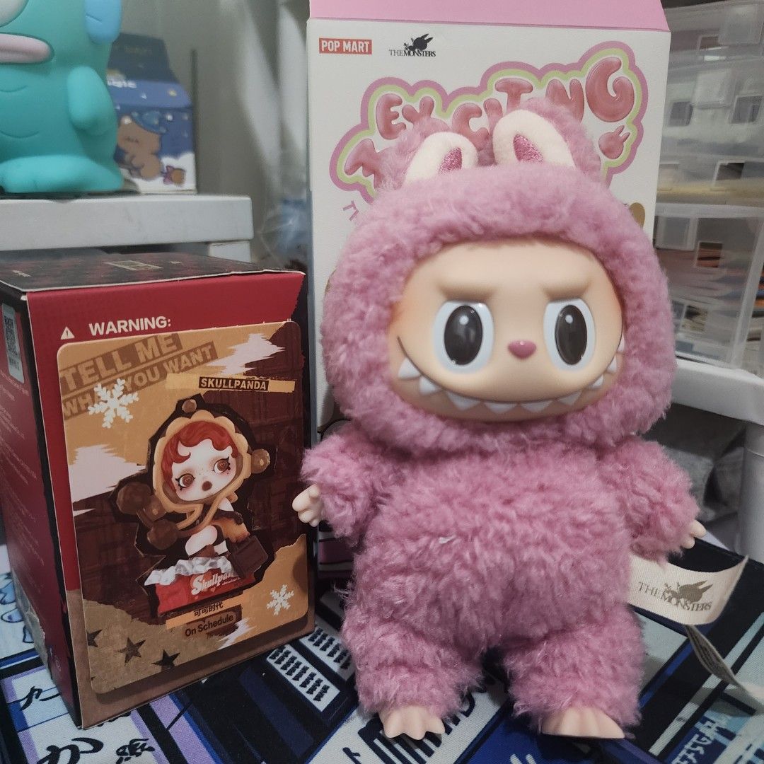 Labubu v1 (lychee) + Skullpanda set, Hobbies & Toys, Toys & Games on ...