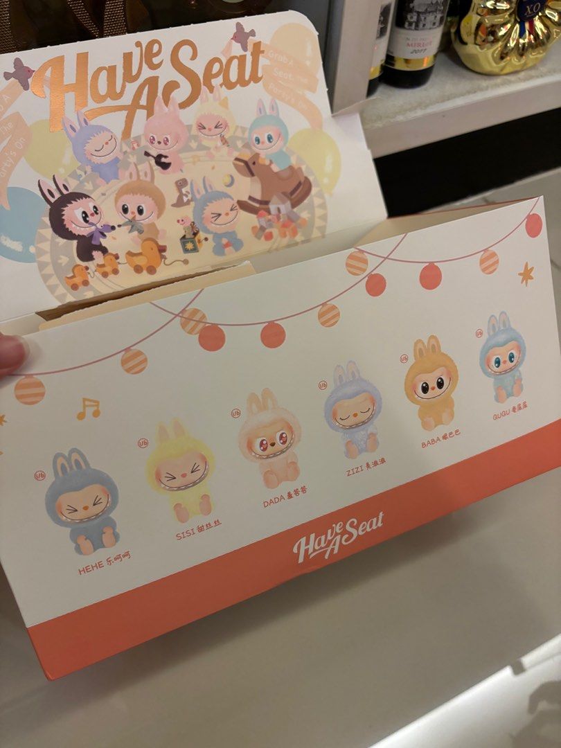 Labubu v2 Have A Seat ( BABA ), Hobbies & Toys, Toys & Games on Carousell