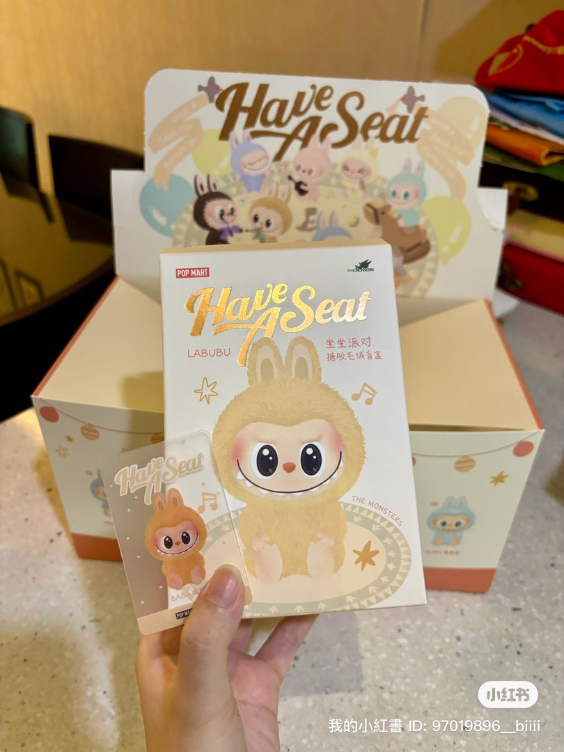 Labubu v2 Have A Seat ( BABA ), Hobbies & Toys, Toys & Games on Carousell