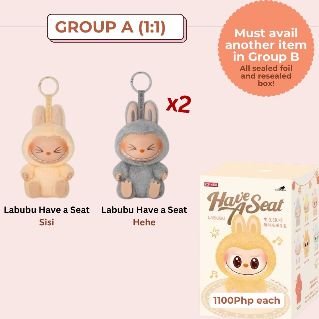 Labubu V2 Hehe and Sisi, Hobbies & Toys, Toys & Games on Carousell