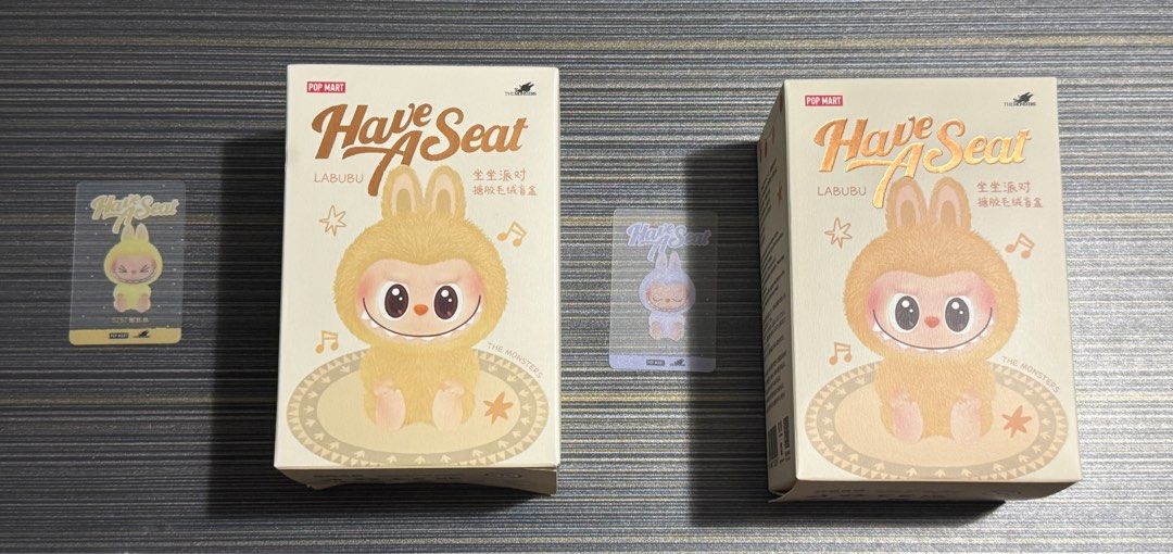 Labubu Version 2 Monsters Have a Seat - Zizi and Sisi - Sealed, Hobbies ...