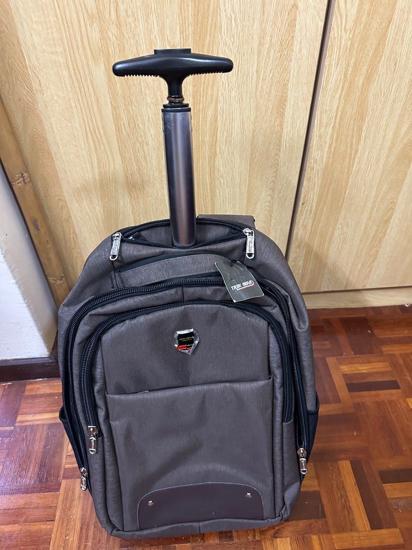 Laptop backpack with wheels and pull out handle, Computers & Tech ...