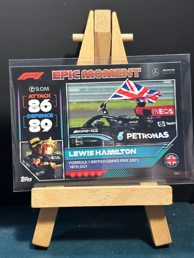 Lewis Hamilton F1 Topps Turbo Attax 2022 Epic Moment British Grand Prix ...