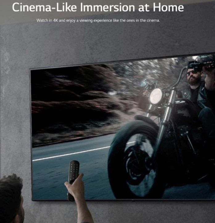 LG 55 inch Ultra High-Definition AI ThinQ UR7550 4K Resolution Smart TV ...