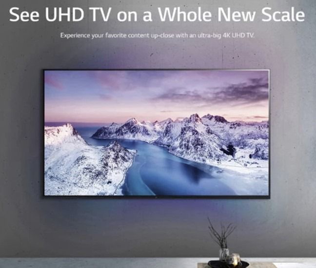 LG 55 inch Ultra High-Definition AI ThinQ UR7550 4K Resolution Smart TV ...