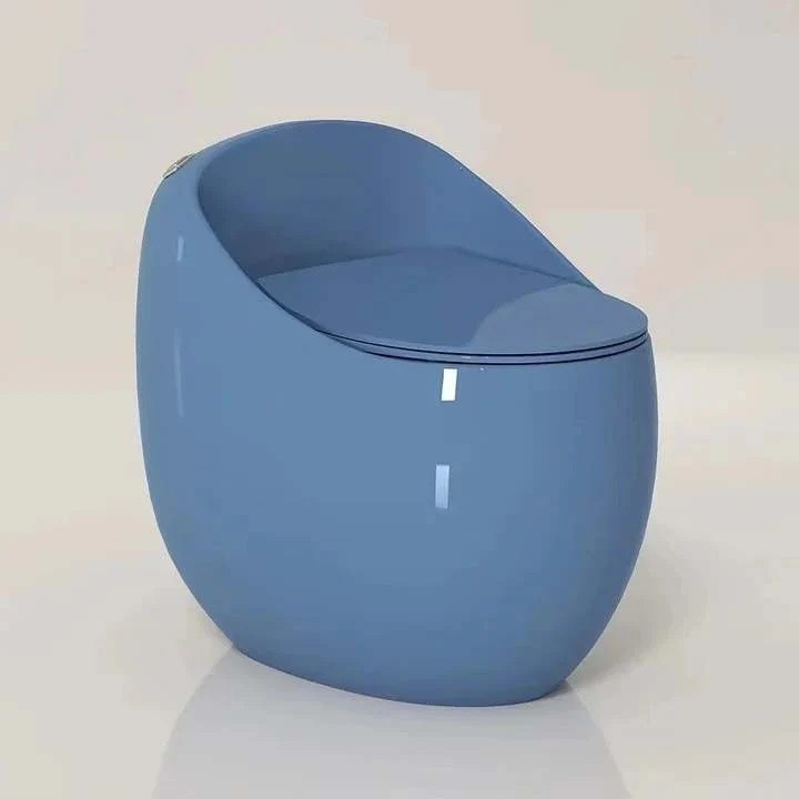 Light Blue Toilet Modern Style Edition, Furniture & Home Living ...