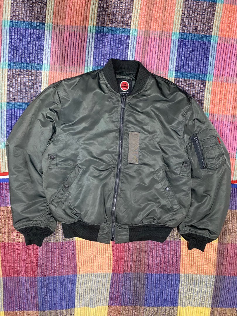 LUCKY STRIKE MA1 flight bomber jacket not marlboro vintage adidas nike ...