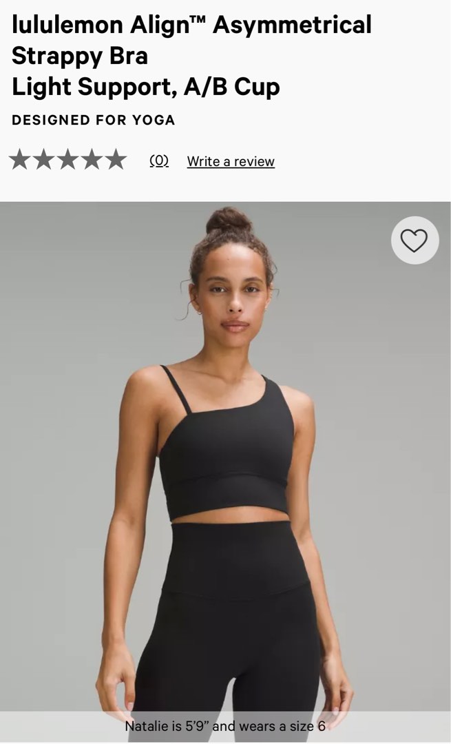 Lululemon Align Sports Bra (Black), Women's Fashion, Activewear on ...