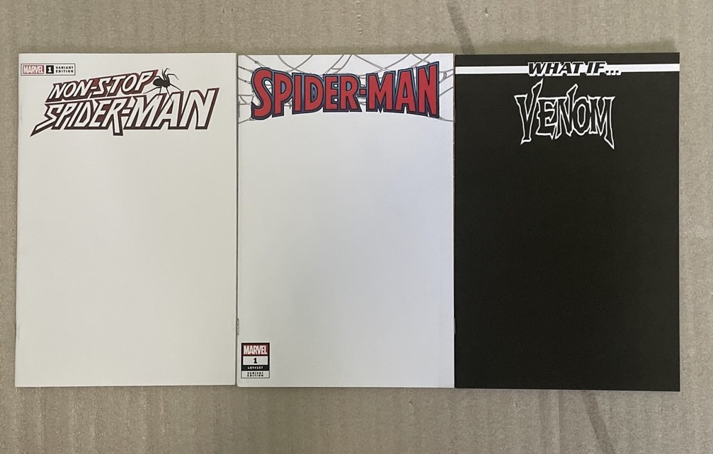 Marvel Blank - Non-Stop Spider Man / Spider-Man / What if.. Venom ...