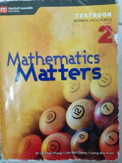 Mathematics matters textbook normal(academic) 3, Hobbies & Toys, Books ...