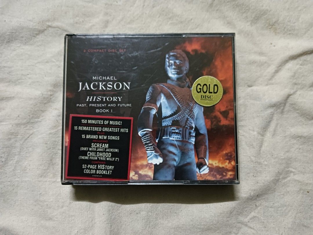 Michael Jackson - History 2CD ( Gold Disc), Hobbies & Toys, Music ...
