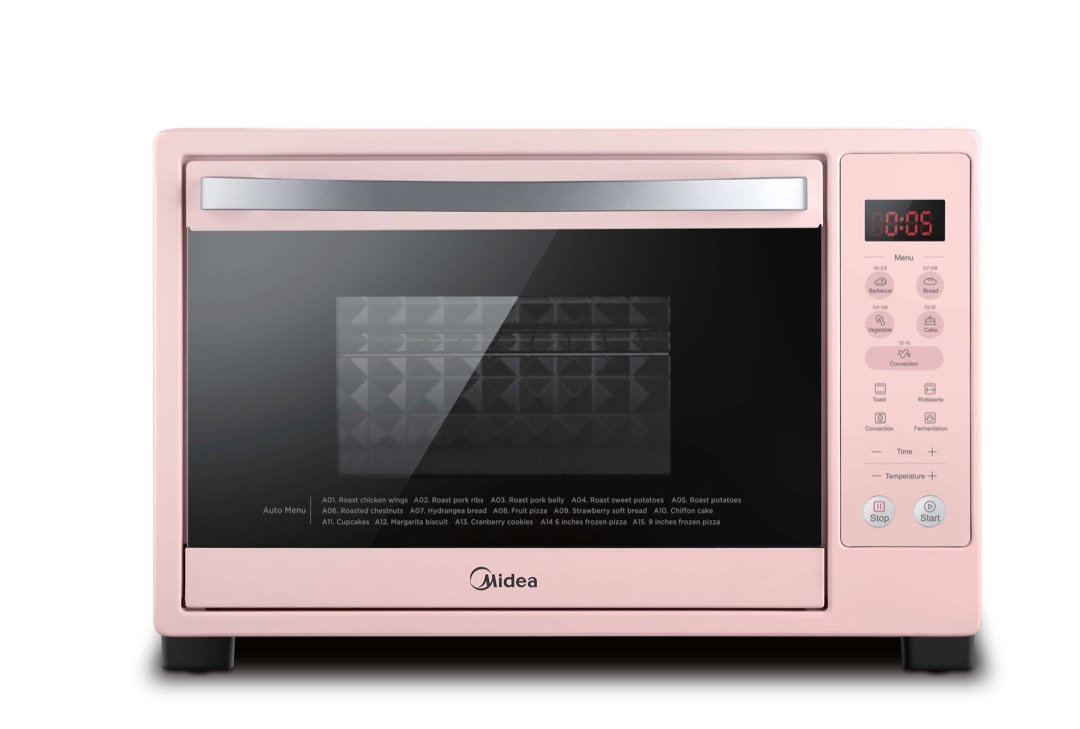 Midea COLOR SERIES 35L Digital Millennial Pink Electric Oven, TV & Home ...