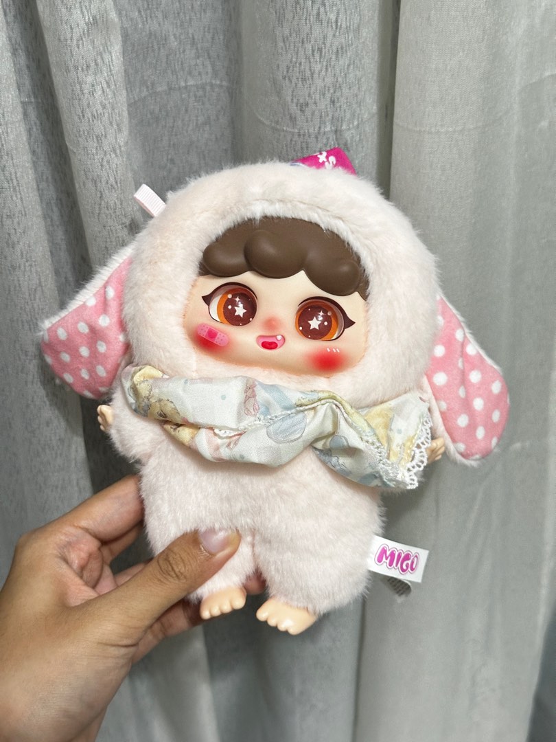 Migo Bedtime Plush Pendant Keychain Bunny Rabbit Pink, Hobbies & Toys ...