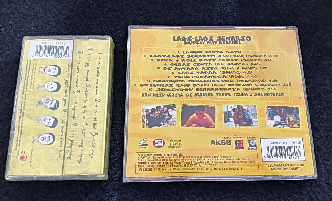 (Mly Kaset) Senario Kaset + Lagi2 Senario Soundtrack Vcd. RM 60, Hobbies & Toys, Music & Media ...