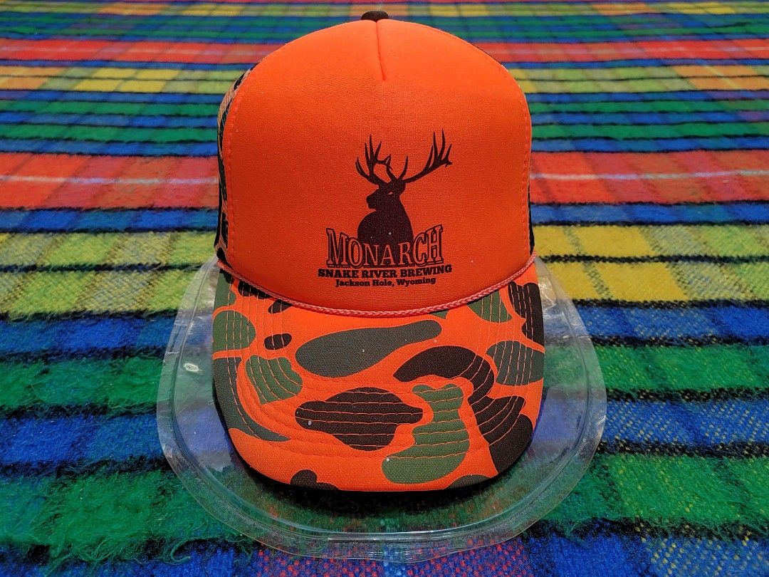 Monarch Snake River Brewing Orange Camouflage Trucker Cap by Otto, Men ...