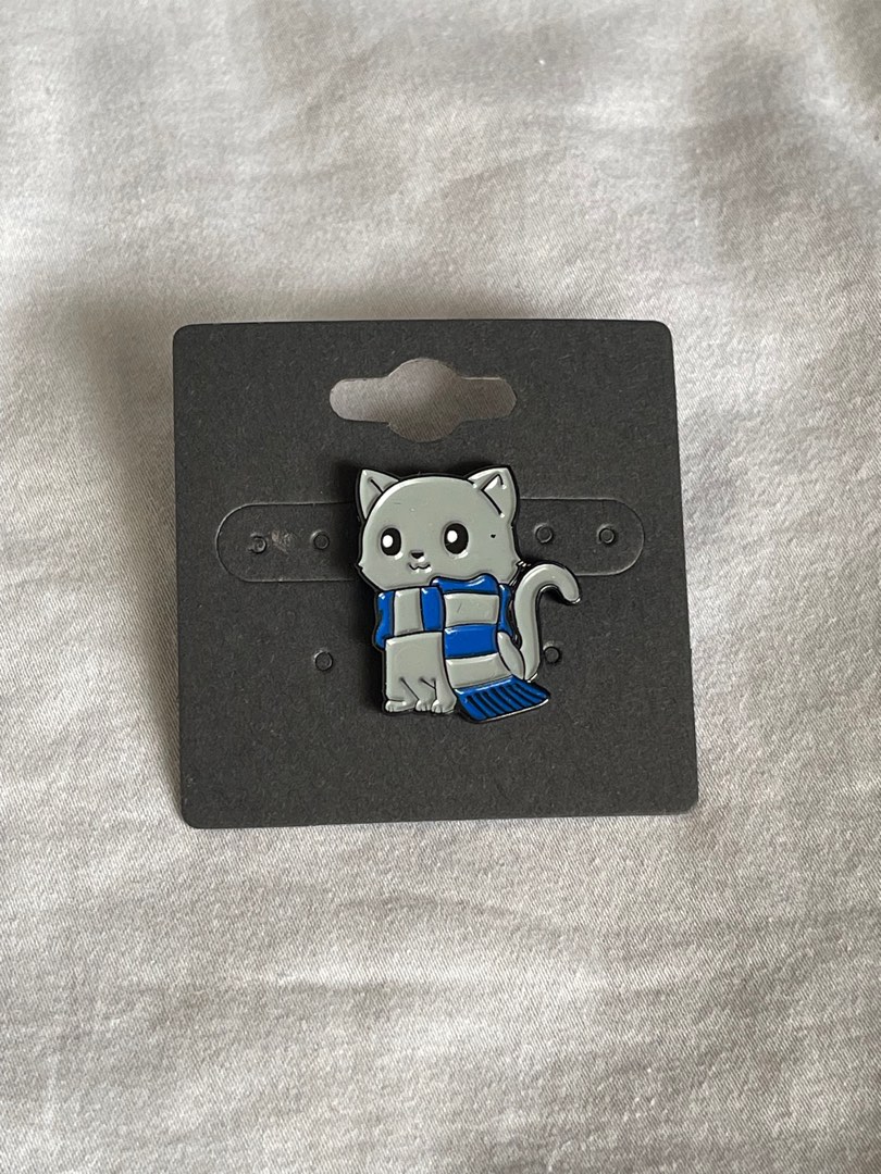 P06. RAVENCLAW CAT SCARF HARRY POTTER ENAMEL PIN BADGE (UNISEX), Women ...