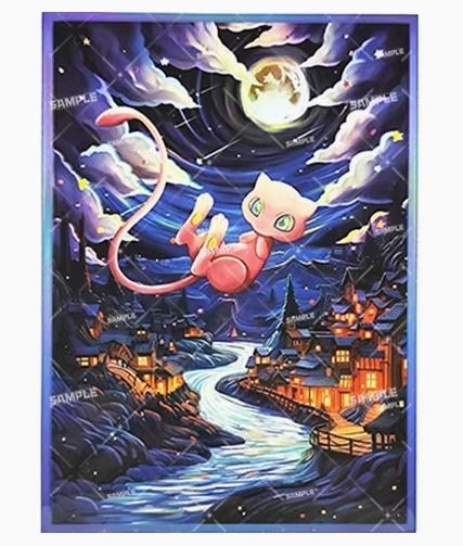 (PO) Starry Night Eevee Pikachu Mew Gengar Pokemon Card Sleeves ...
