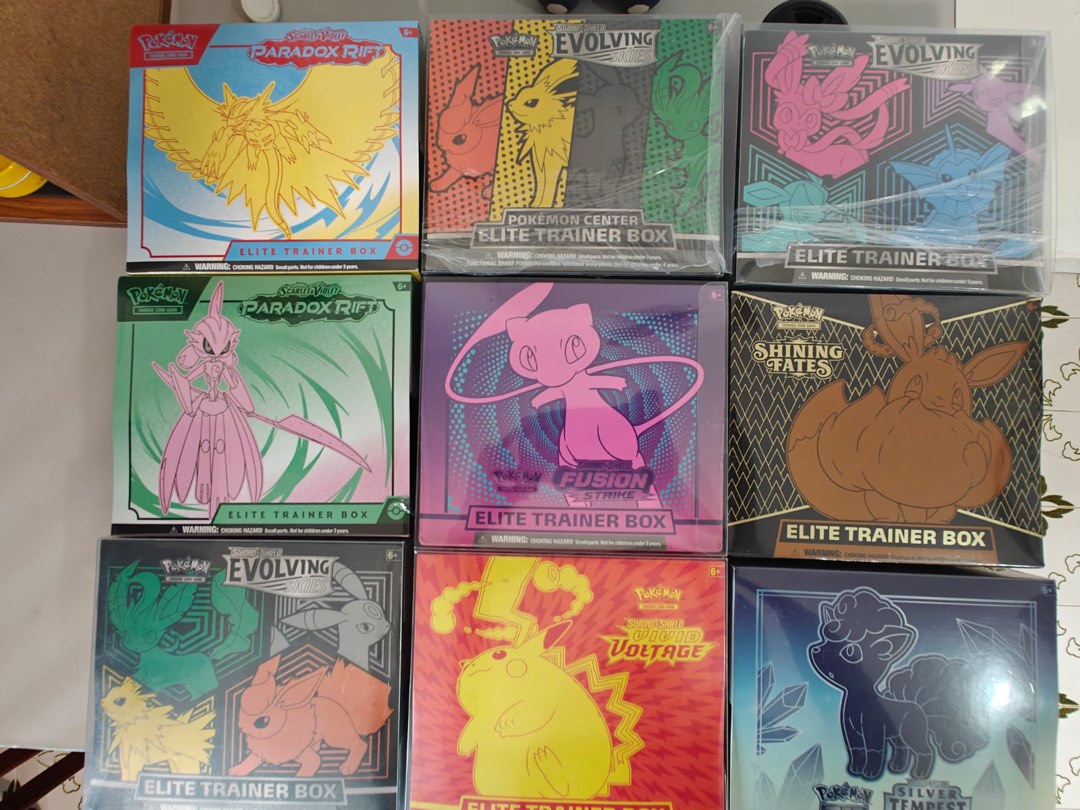 Pokemon Etb Collection, Hobbies & Toys, Toys & Games on Carousell