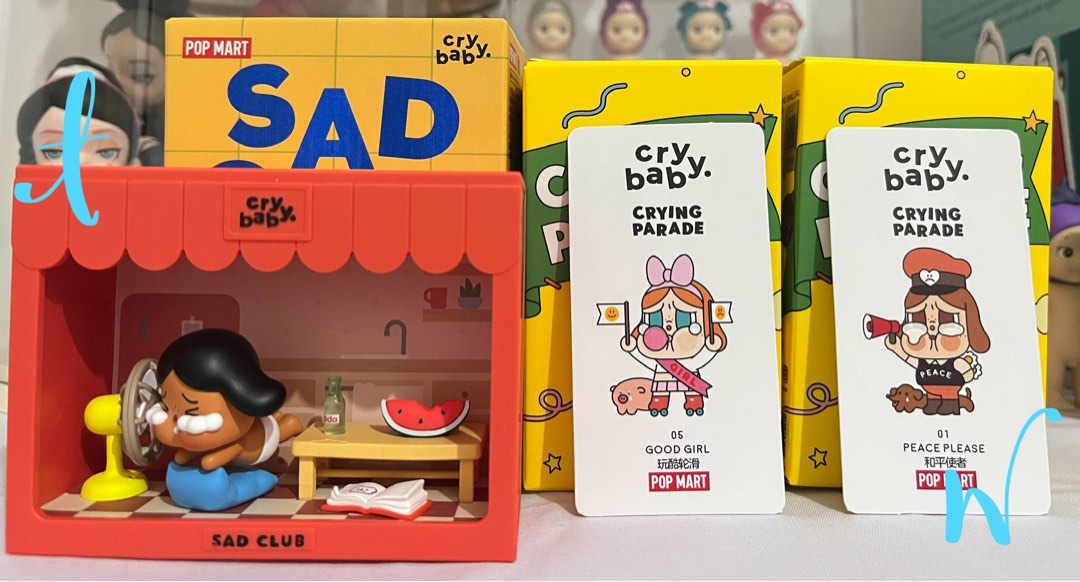 Pop Mart Cry Baby Sad Club, Crying Parade, Hobbies & Toys, Toys & Games ...
