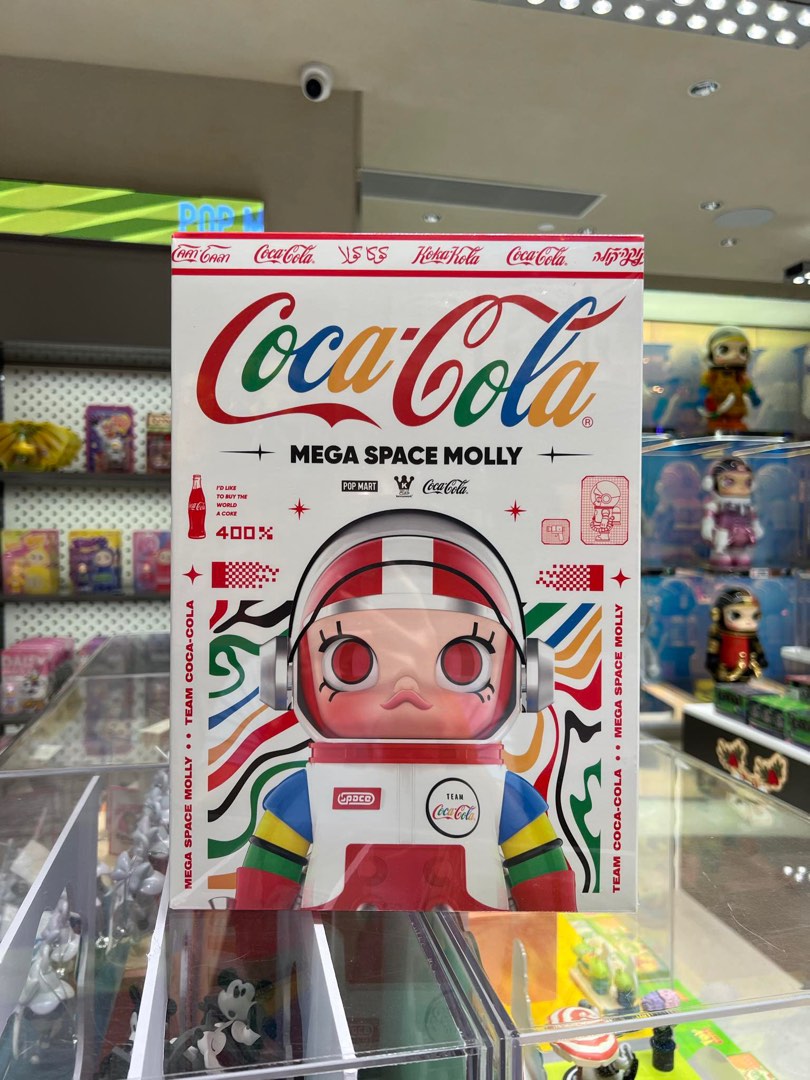 Pop Mart Mega Space Molly Team Coca-Cola 400%, Hobbies & Toys, Toys & Games on Carousell