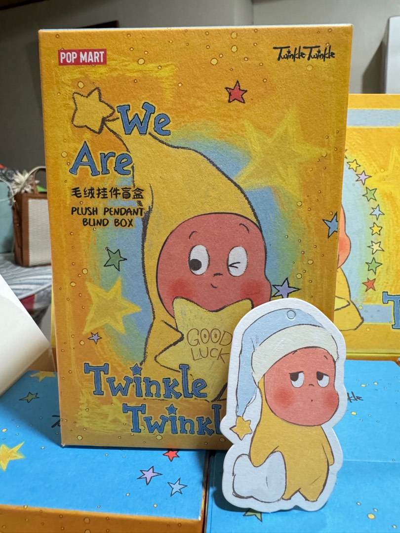 Pop Mart Twinkle Twinkle Plush Pendant - Little Yawn, Hobbies & Toys ...