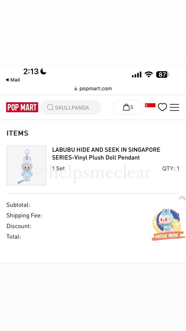 POPMART POP MART SINGAPORE EXCLUSIVE LABUBU MERLION MERBUBU, Hobbies ...