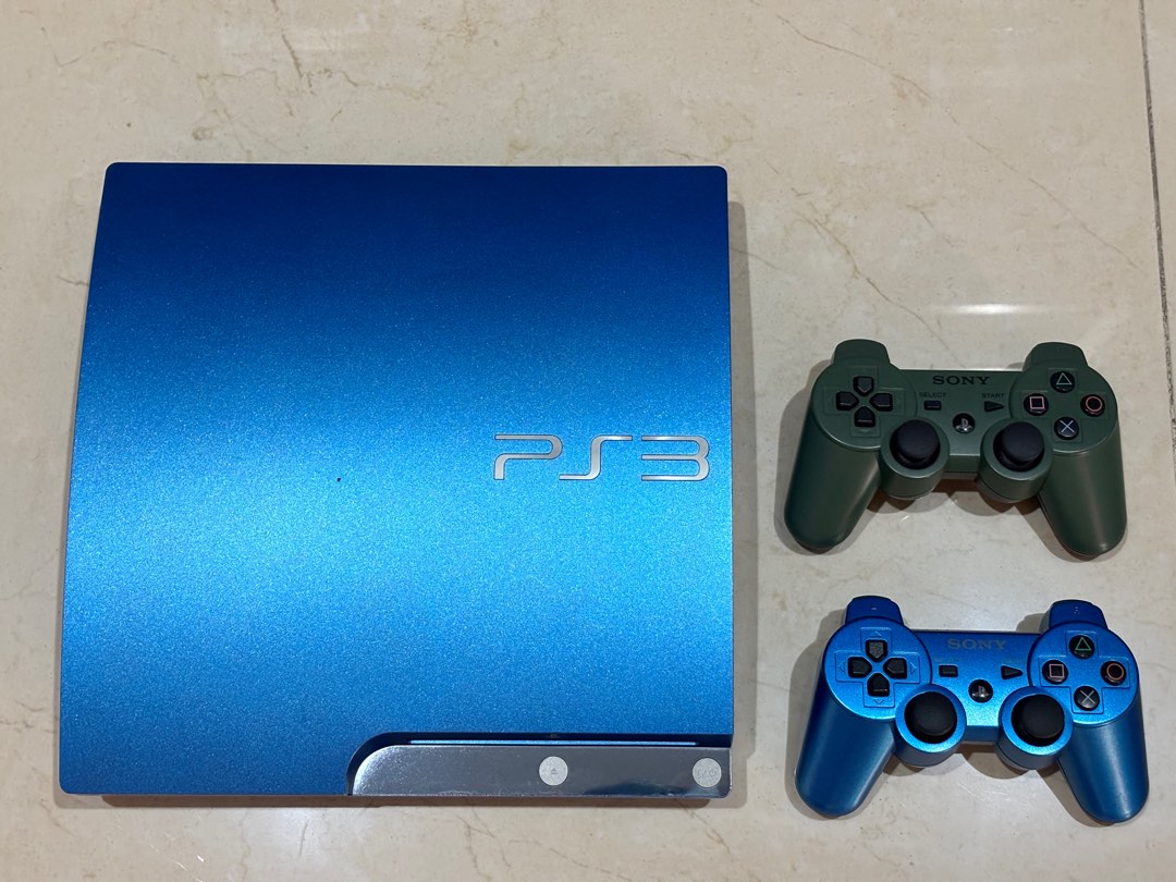 PS3 Splash Blue LIMITED EDITION, Video Gaming, Video Game Consoles ...