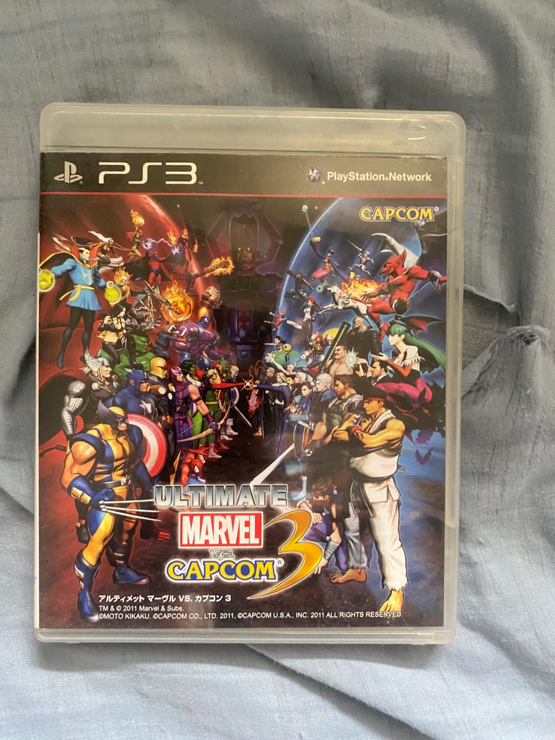 PS3 ULTIMATE MARVEL VS CAPCOM, Video Gaming, Video Games, PlayStation on Carousell