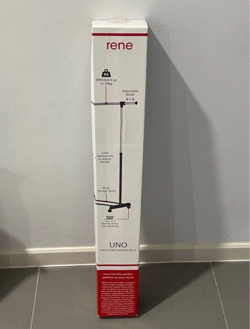 Rene Swing Single Arm Laundry Rack, Furniture & Home Living, Home ...