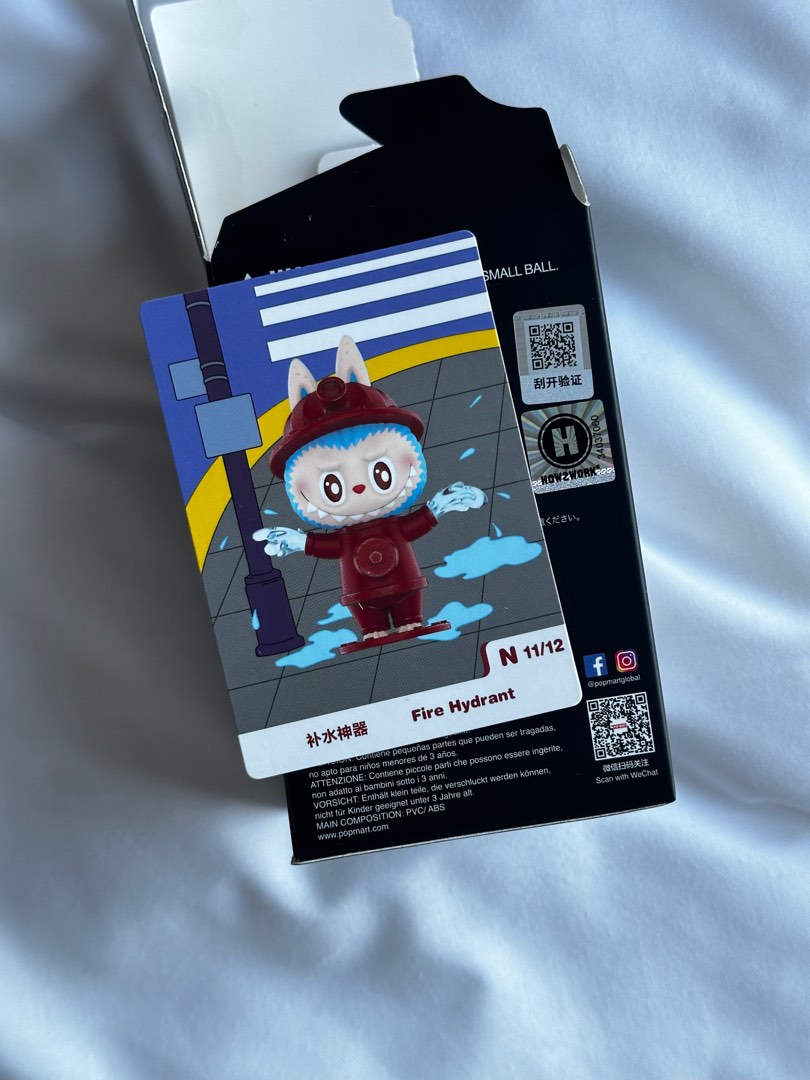 Sealed Popmart labubu almost hidden fire hydrant, Hobbies & Toys, Toys ...