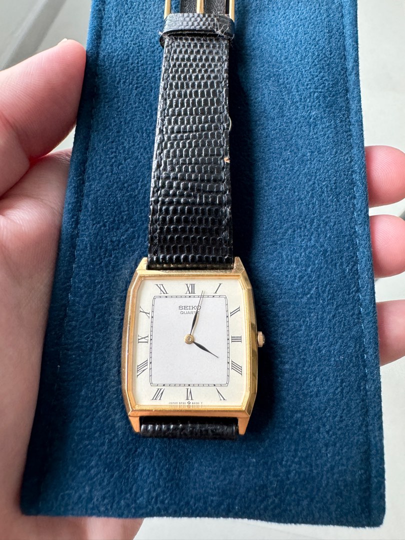 Seiko Quartz (tank like) watch, Men's Fashion, Watches & Accessories ...