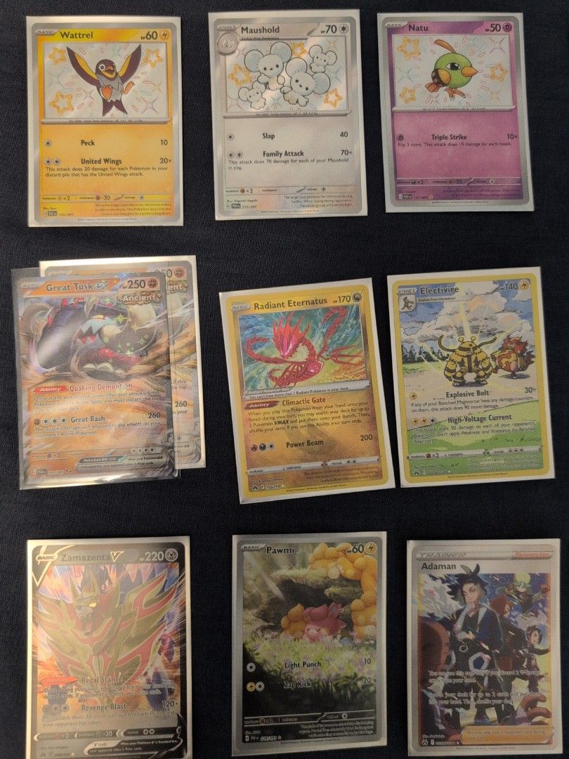 Shiny Rare/Illustration Rare/Full Art cards from Paldean Fates, 151 ...