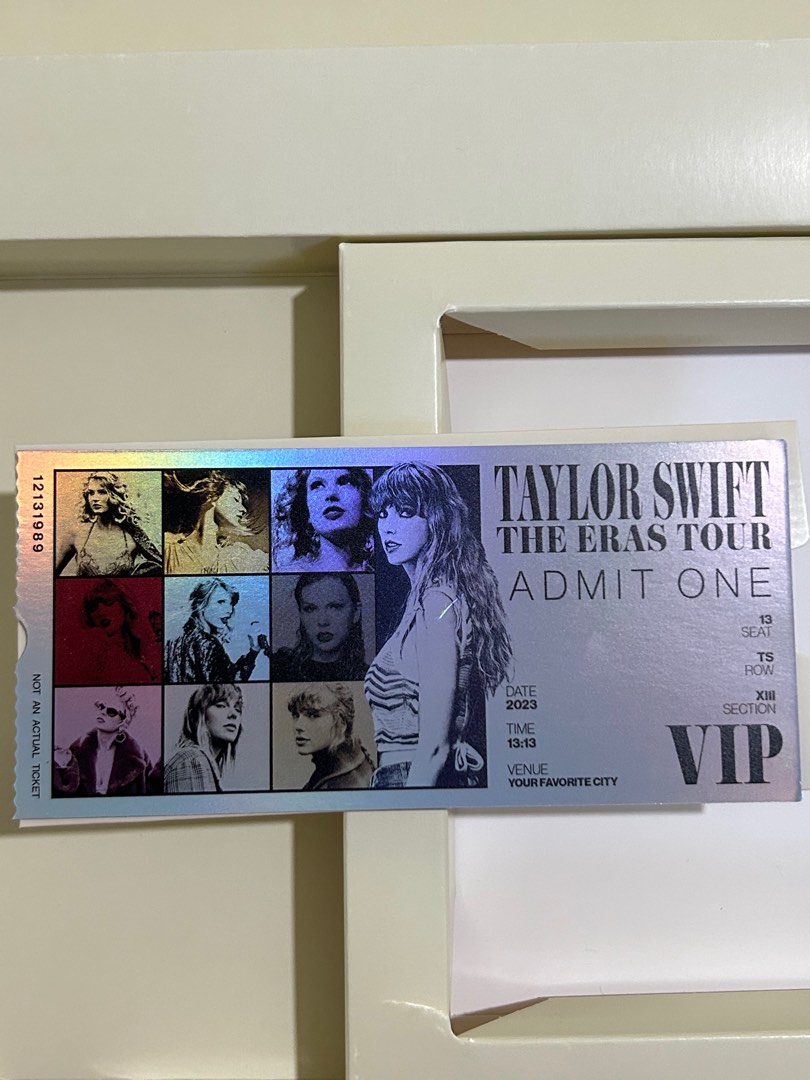 Taylor Swift The Eras Tour VIP Box VIP ticket, Hobbies & Toys ...