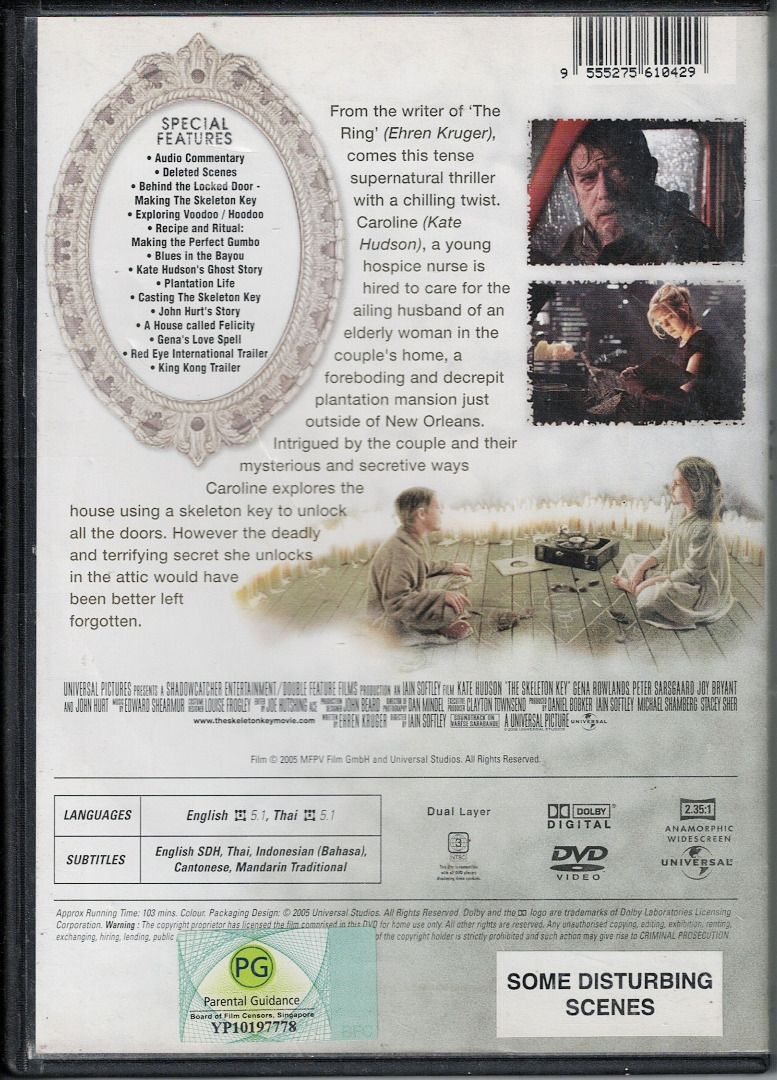 The Skeleton Key ***original dvd***, Hobbies & Toys, Music & Media, CDs & DVDs on Carousell