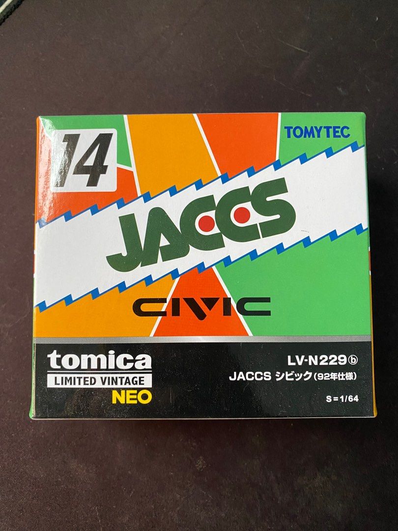 TLVN Tomica Limited Vintage Neo JACCS Civic Diecast Japan Release ...