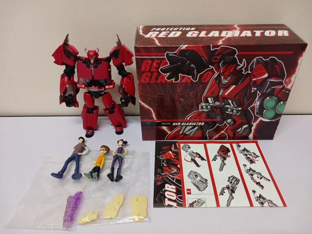 TRANSFORMERS PRIME APC CLIFFJUMPER RED GLADIATOR BIB COMPLETE, Hobbies ...